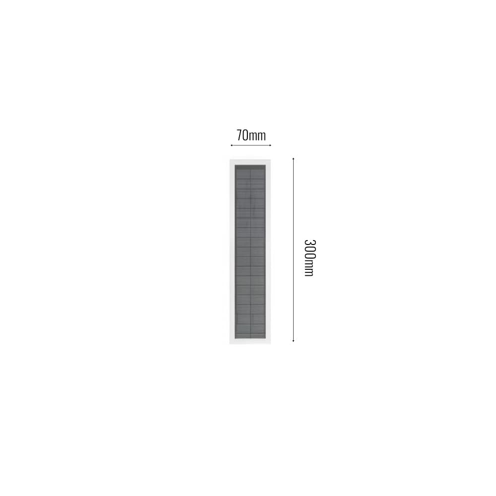 Halo Rectangle Solar Wall Light Warm White and White 30cm: Solar Lights ...